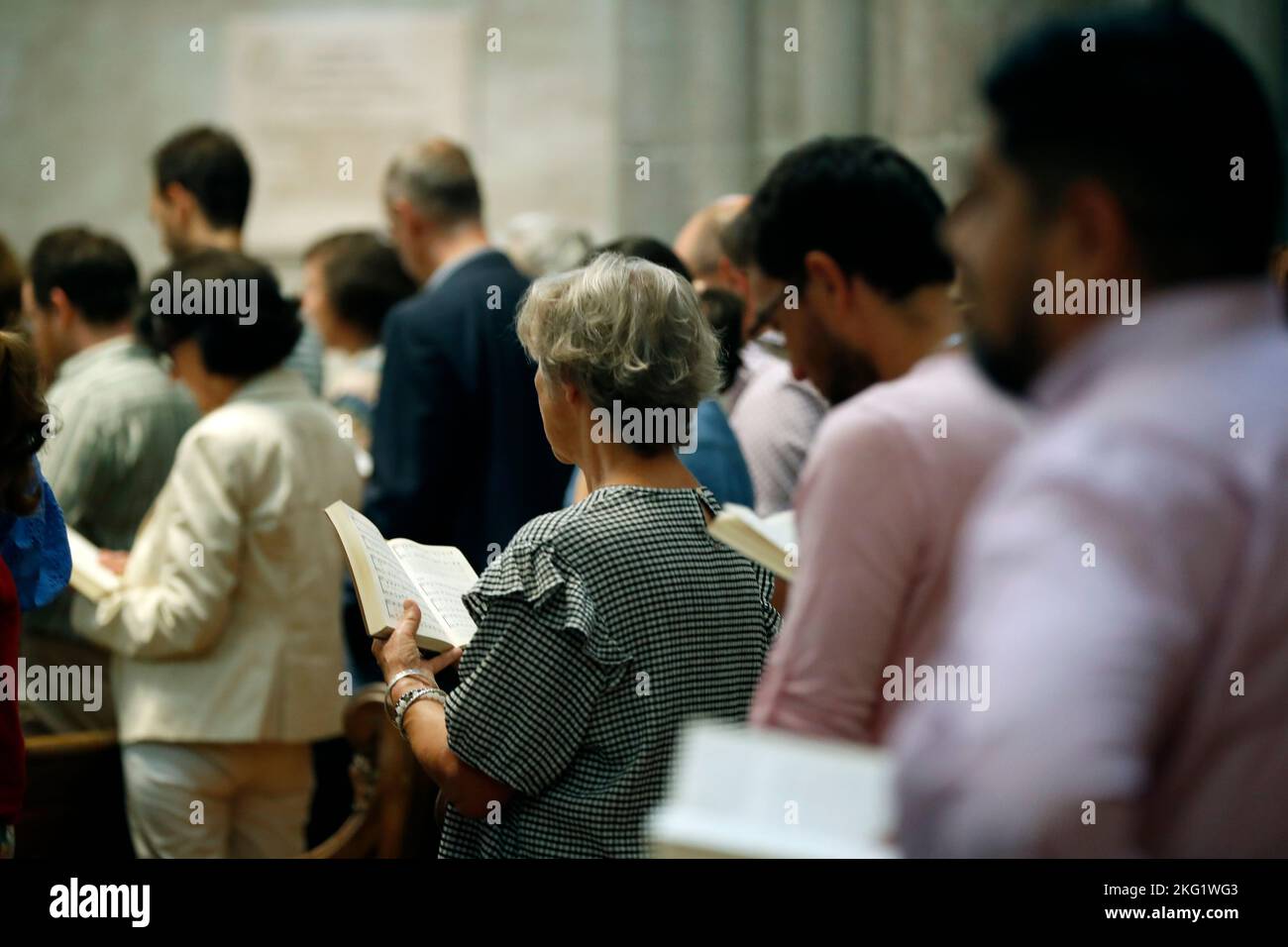 Saint Pierre cathedral. Sunday protestant service. Geneva. Switzerland ...