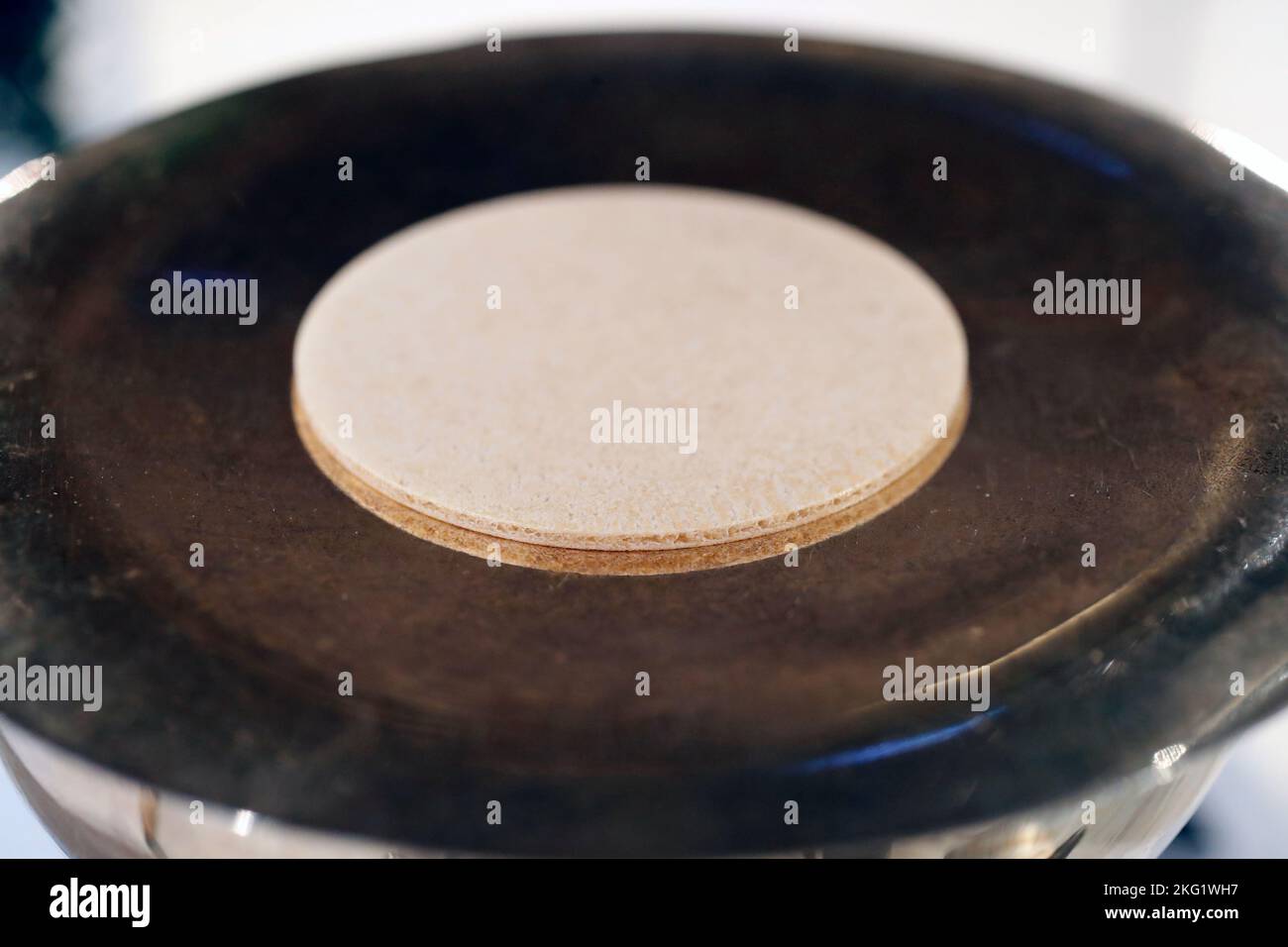 Catholic mass. Eucharist table with the liturgical items.Ê Switzerland ...