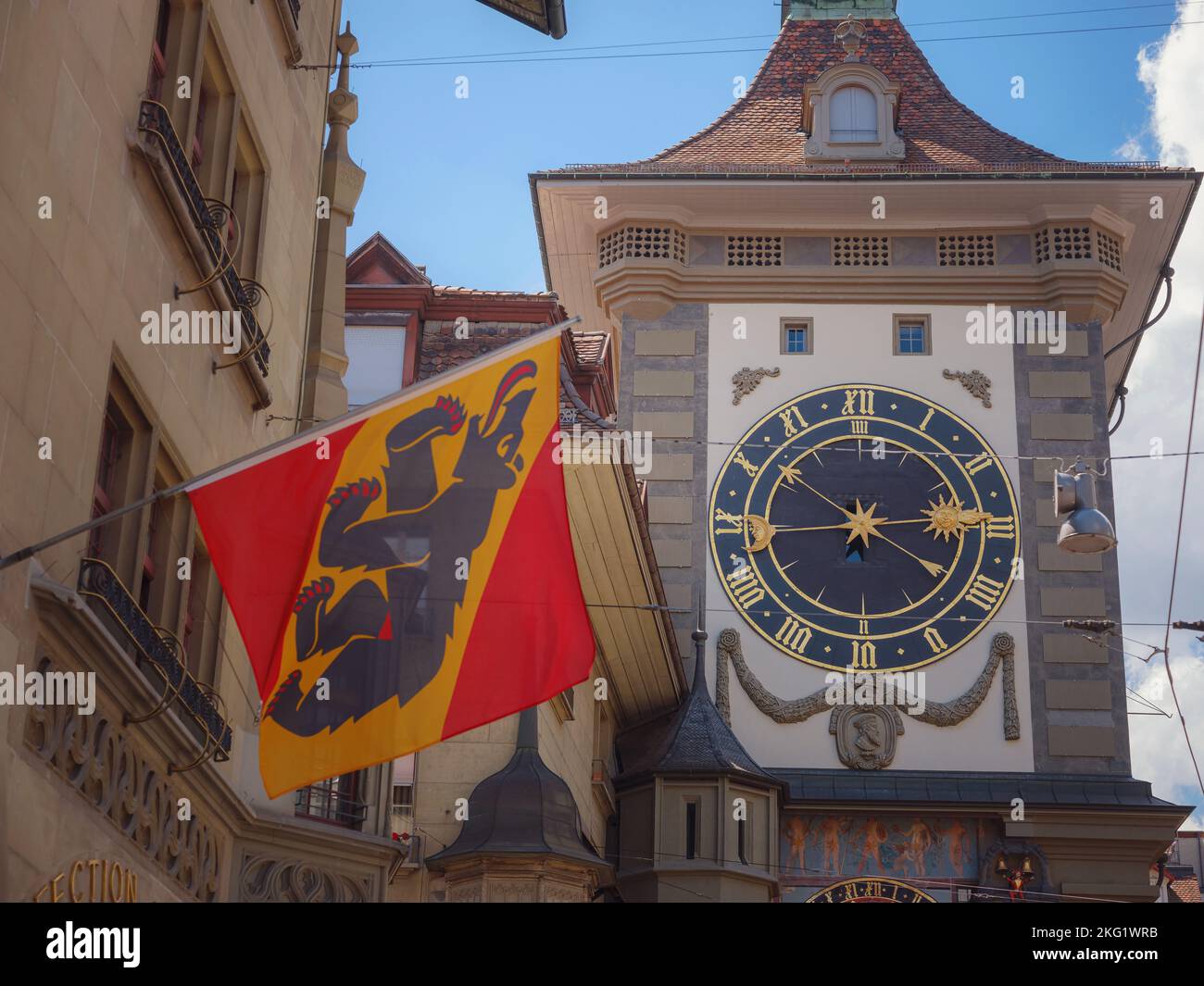 BERN SWITZERLAND, JULY 7, 2022: historical Buildings in the city centre ...