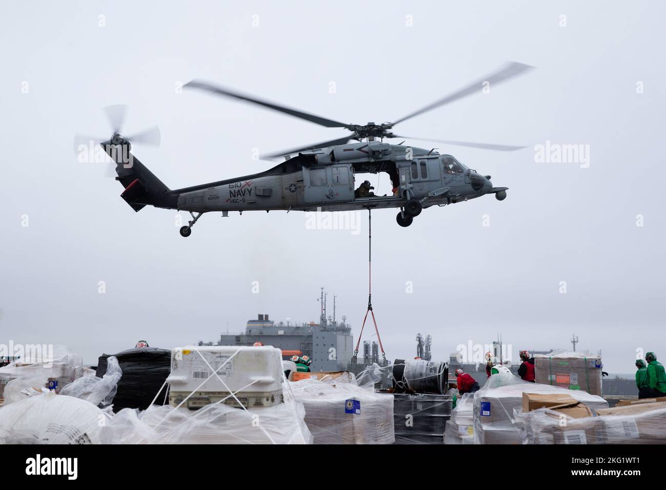 An MH-60S Knighthawk, attached to the "Tridents" of Helicopter Sea ...