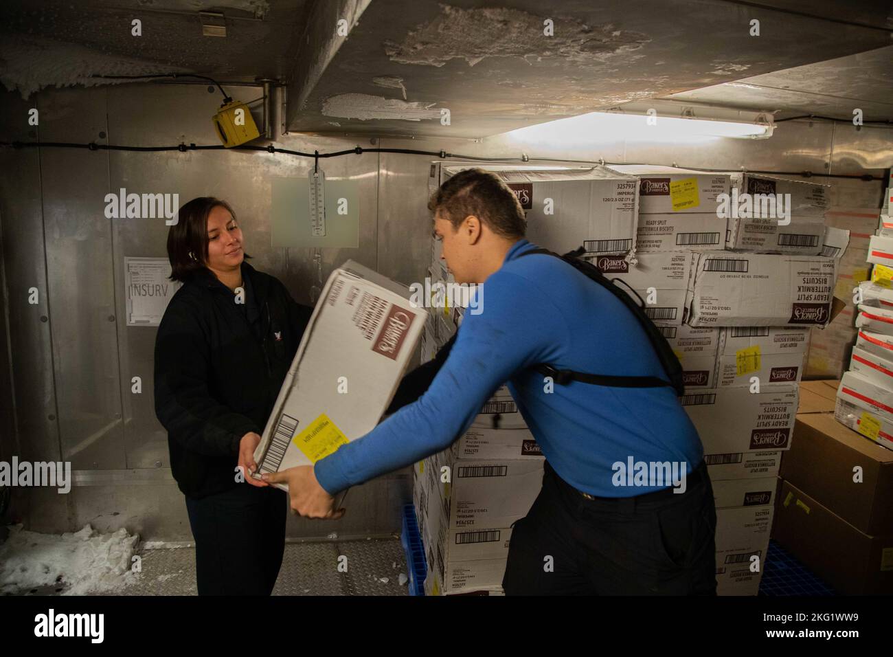 Electronics Technician 3rd Class Destiny Beltman, left, from ...