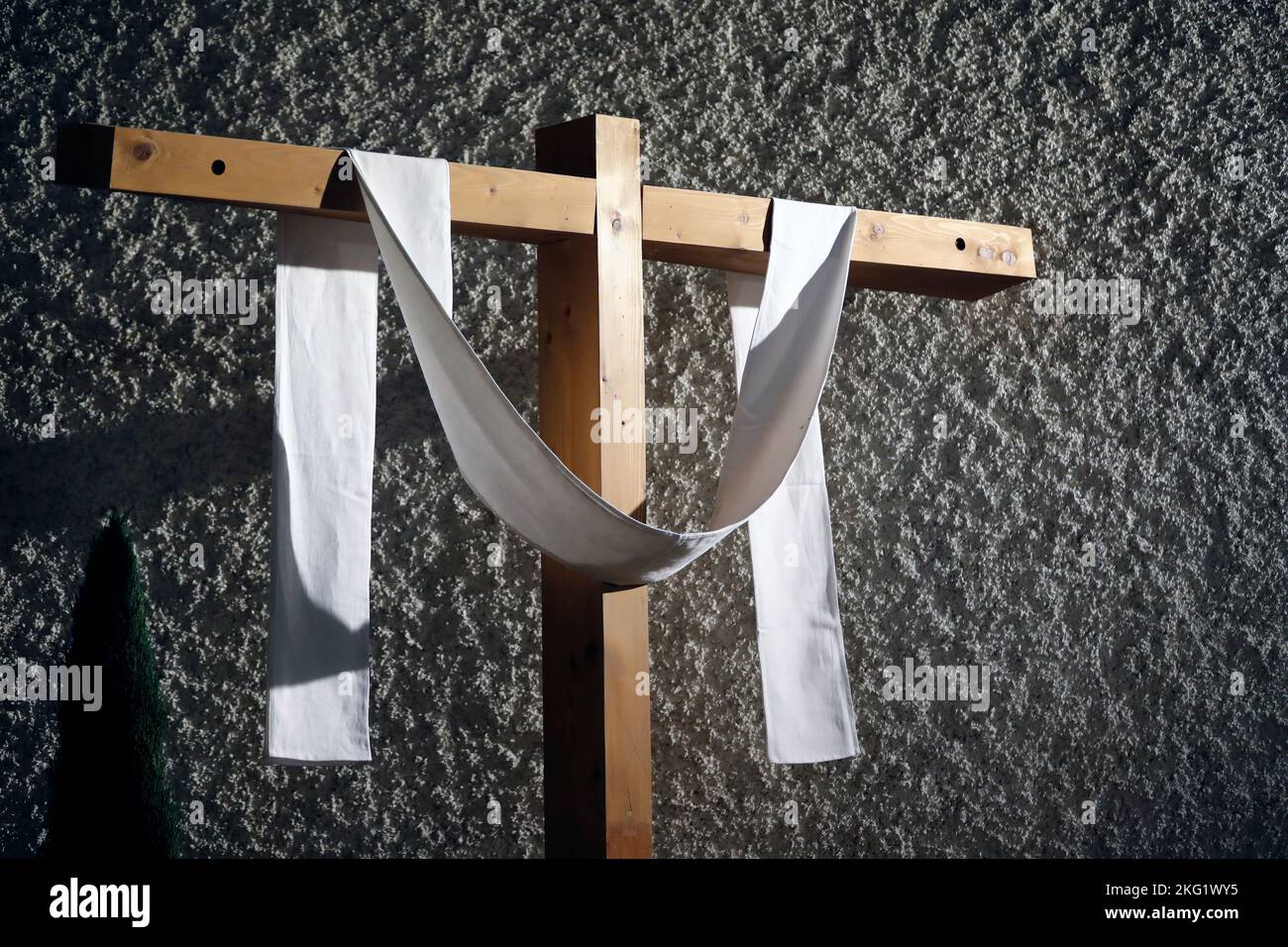 Saint Jean Baptiste chapel. Holy week. Easter Vigil celebration ...