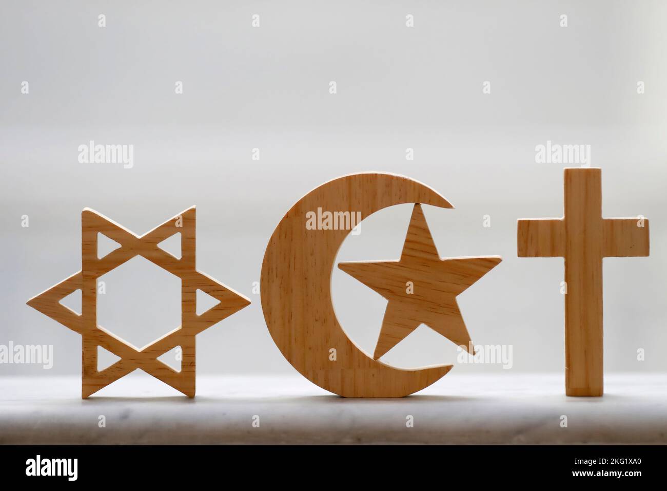 Christianity, Islam, Judaism 3 monotheistic religions. Jewish Star ...