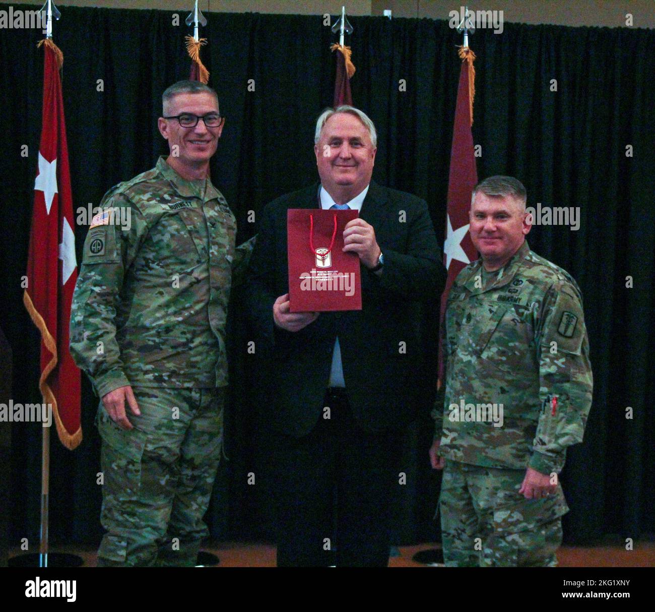 65th Medical Brigade Command Team, Col. Lee Burnett and Command Sgt ...