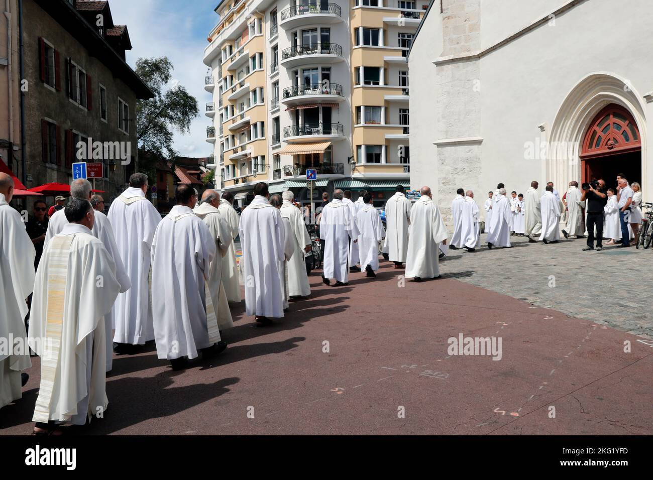Saint Maurice church. The installation Mass of Bishop Yves Le Saux ...
