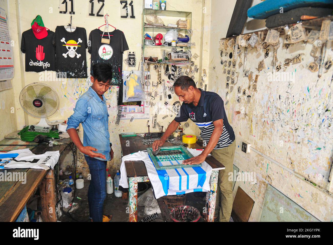 20 Nov 2022 in Sylhet, Bangladesh: A Bangladeshi print vendor ...