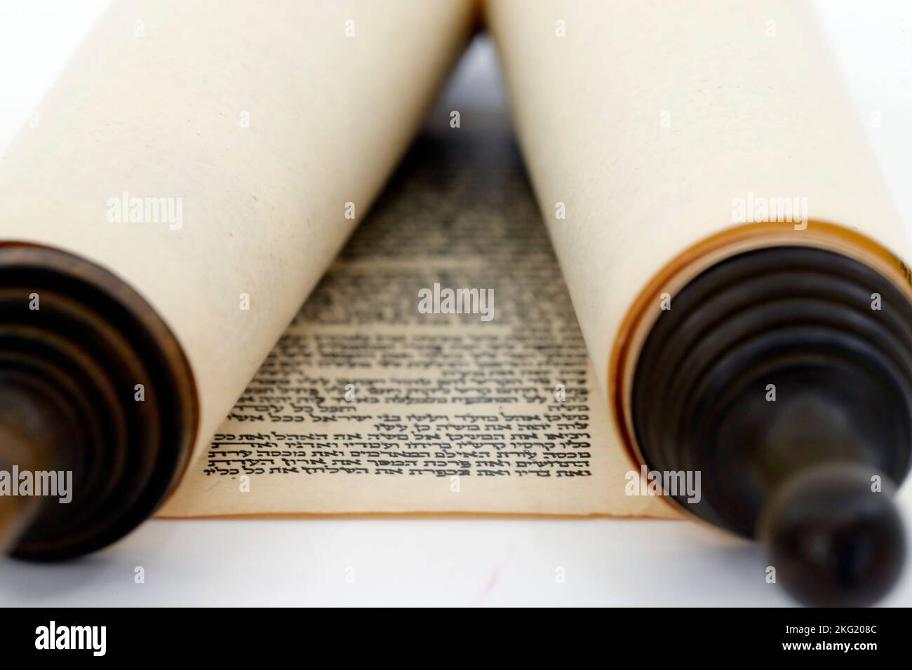 Small Torah scrolls. Symbol of Jewish identity and Judaism Stock Photo ...