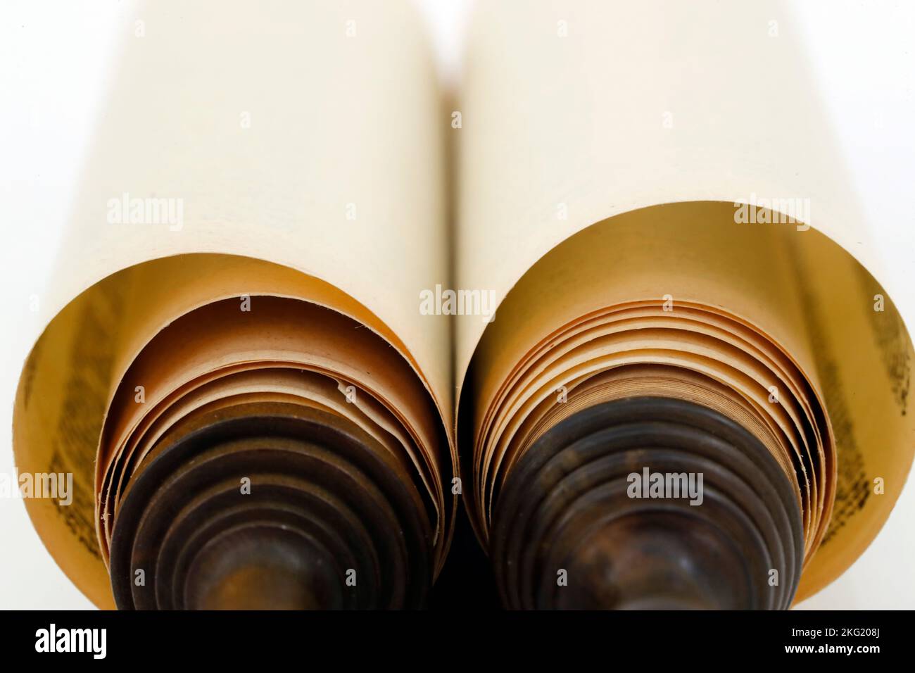 Small Torah scrolls. Symbol of Jewish identity and Judaism Stock Photo ...