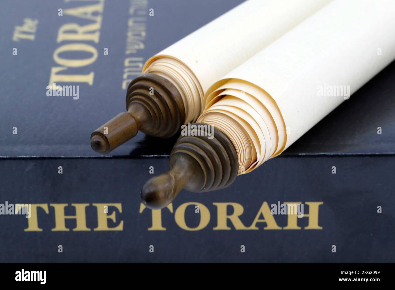 Small Torah scrolls and english Torah book with the the five books of ...