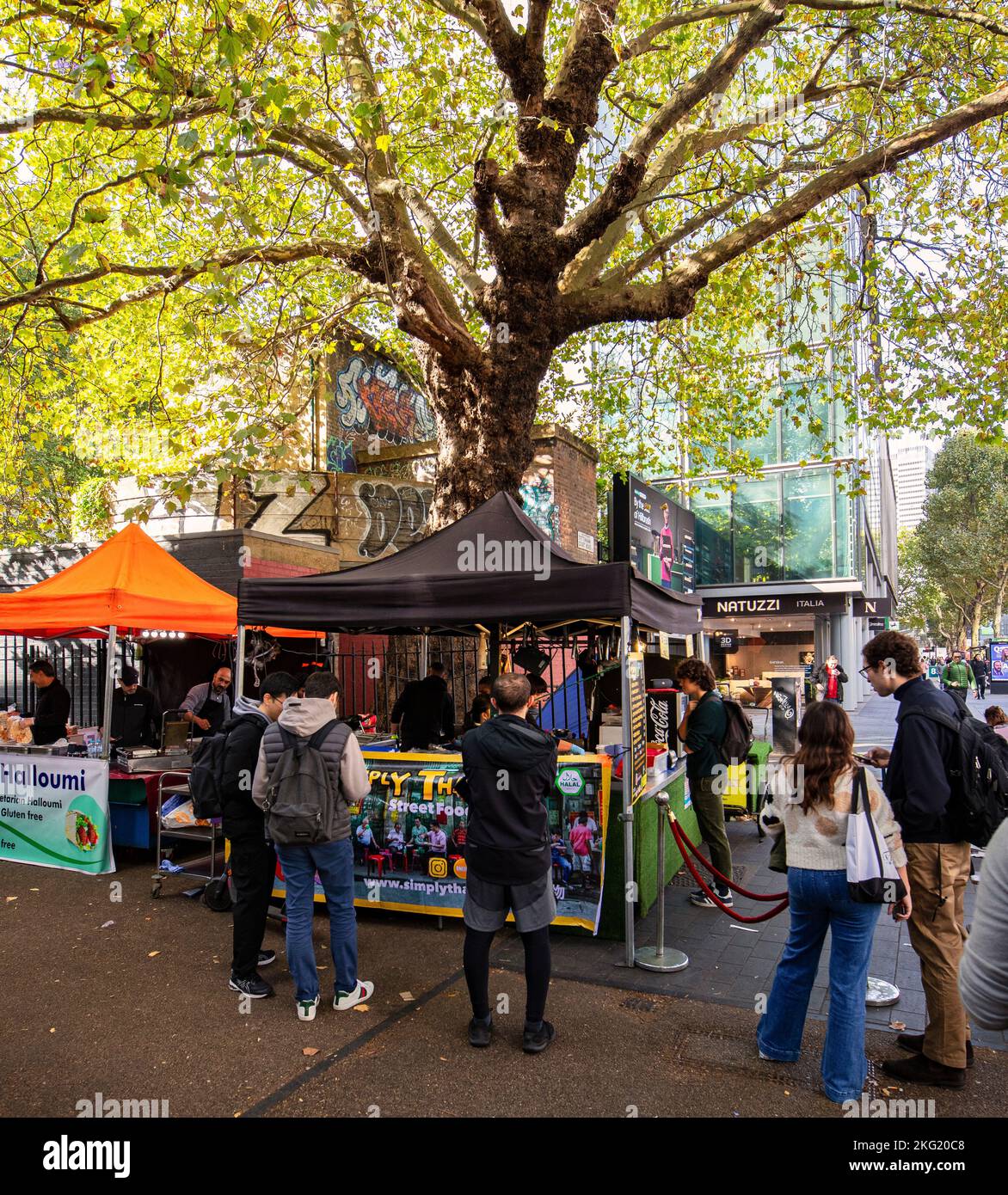 Tottenham Court Road, a popular central shopping thoroughfare in London ...