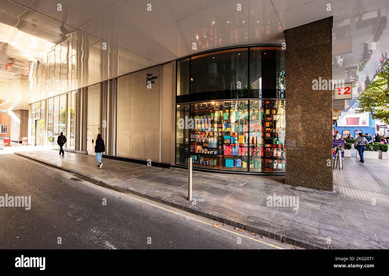 Tottenham Court Road, a popular central shopping thoroughfare in London ...