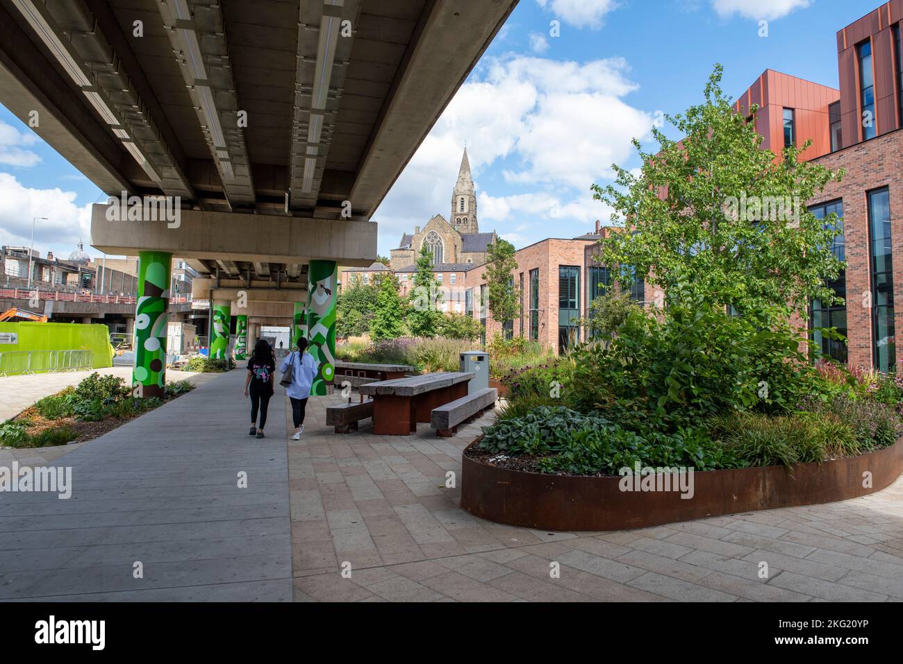 New Public Realm on Sussex Street on the South Side of Nottingham City ...