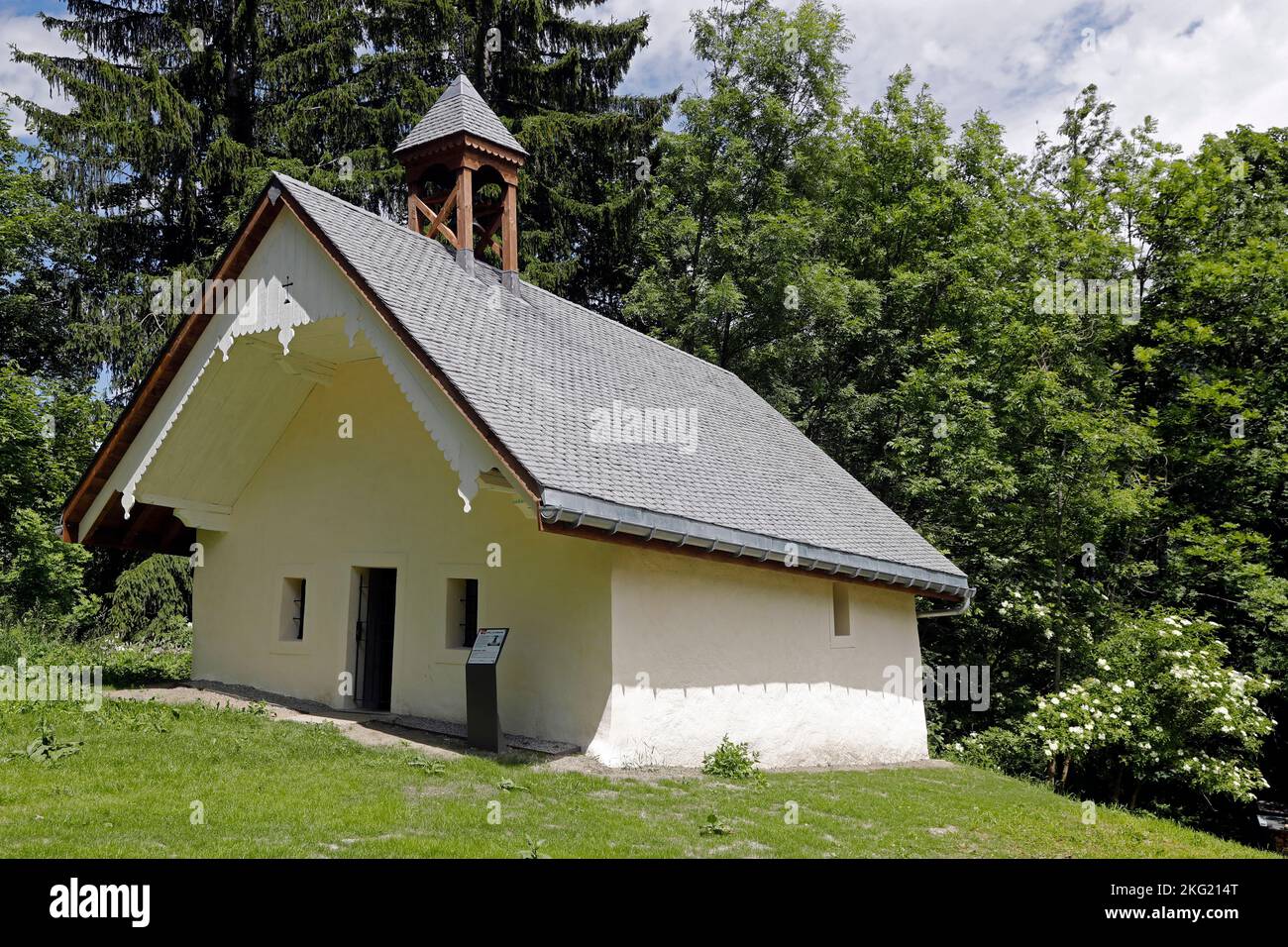 Champoutant baroque chapel after renovation. France Stock Photo - Alamy