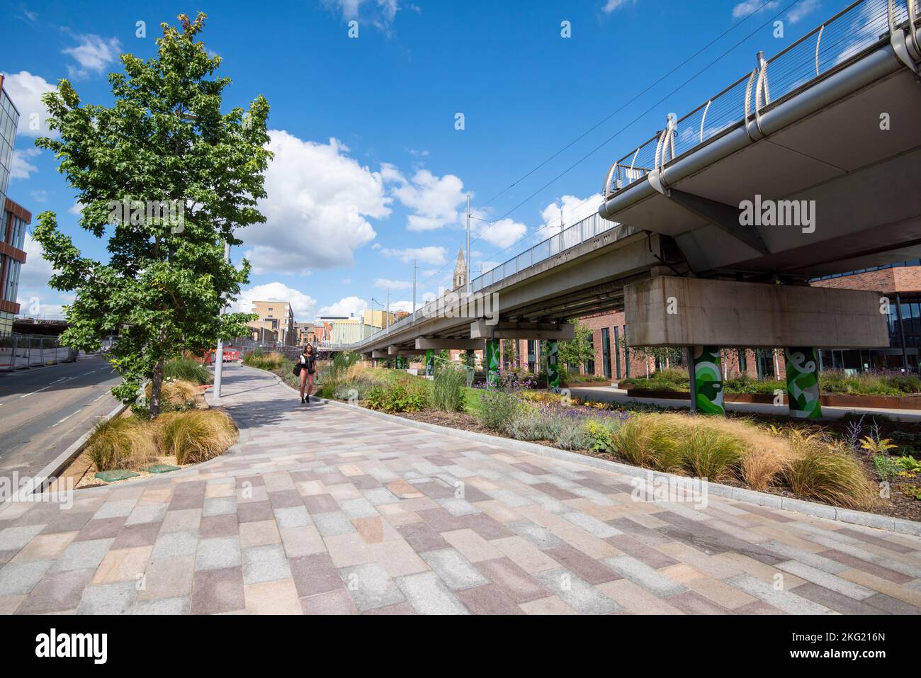 New Public Realm on Sussex Street on the South Side of Nottingham City ...