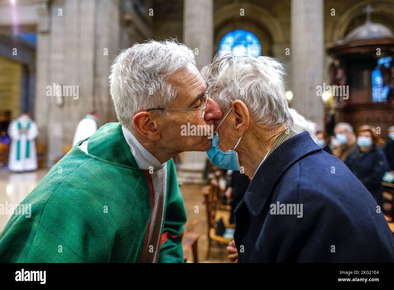 Sunday mass in Saint Philippe du Roule catholic church, Paris ...