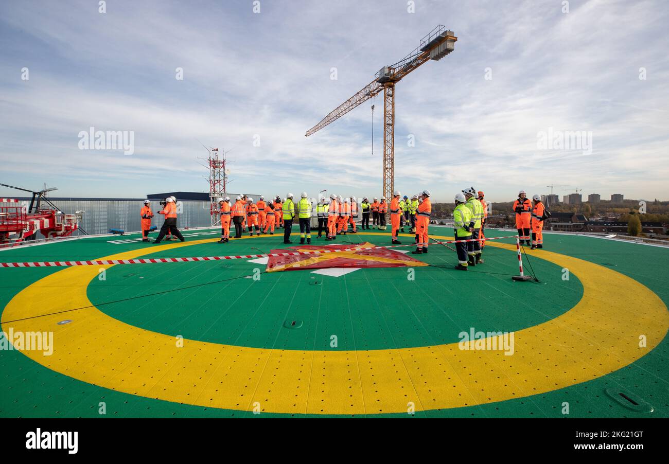 Illustration picture taken during a visit to the construction site of ...
