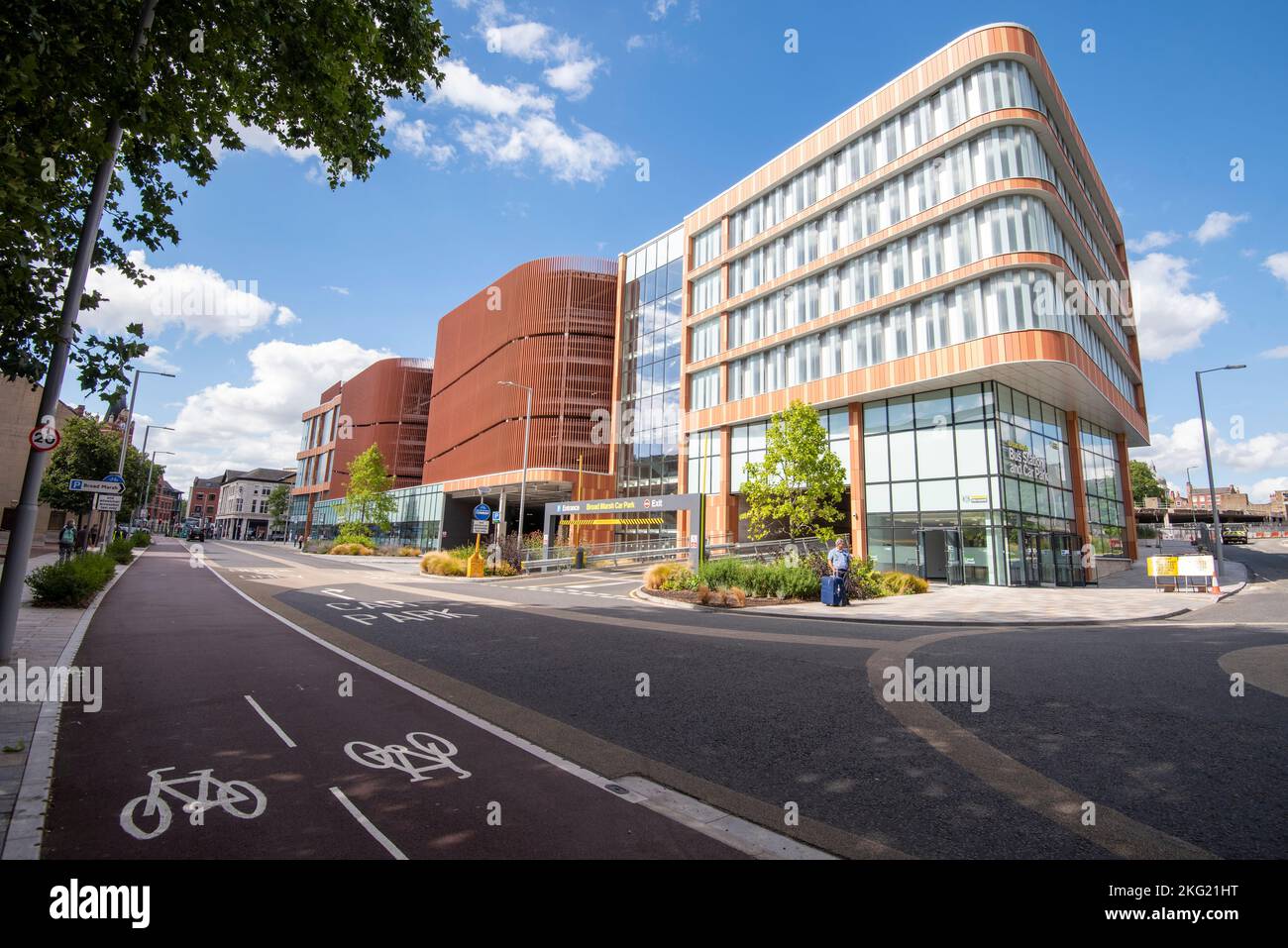 The new Broad Marsh Bus Station and Car Park on the South Side of ...