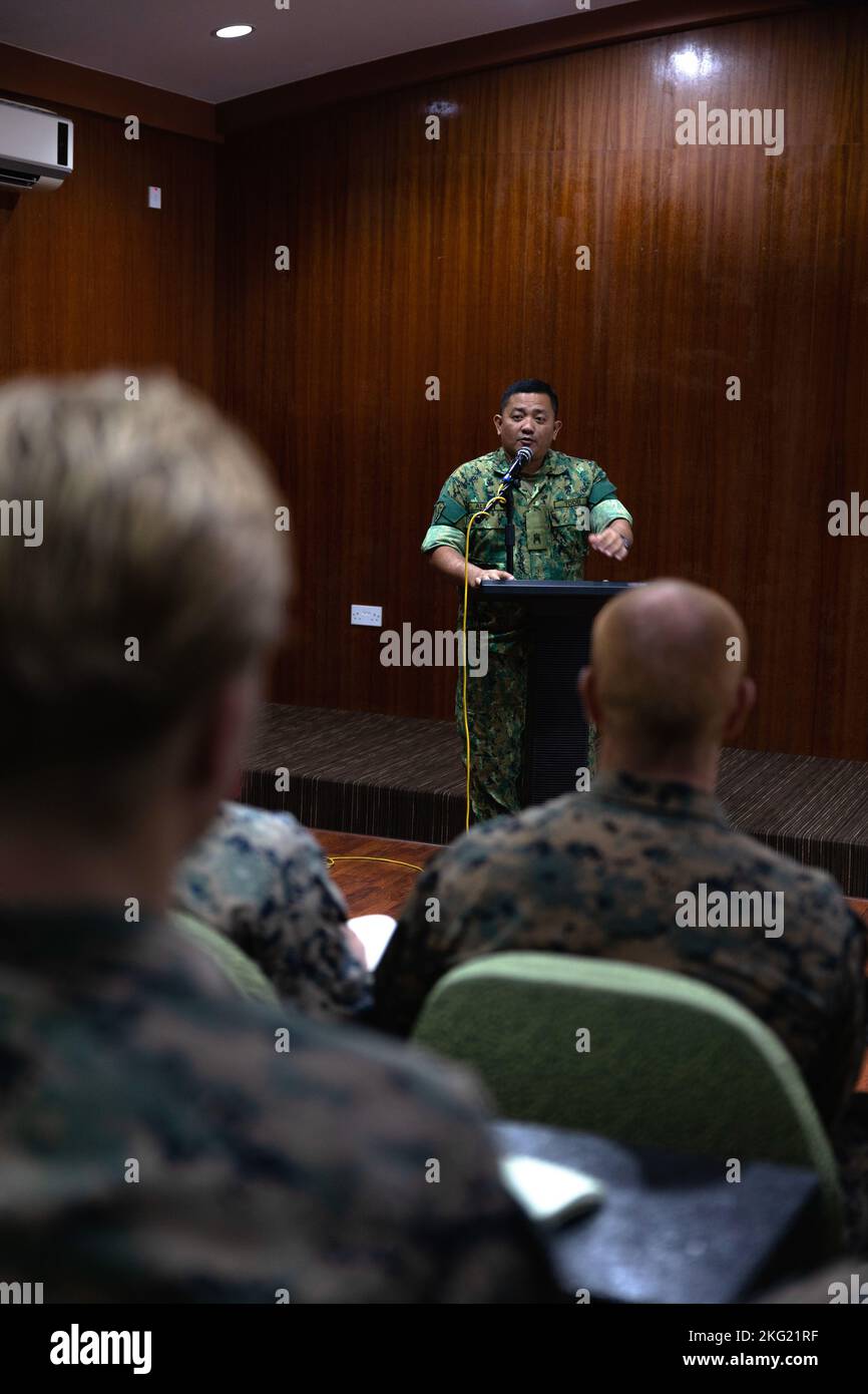 Royal Brunei Land Force (RBLF) Maj. Alimin Haji Ahmad, acting ...