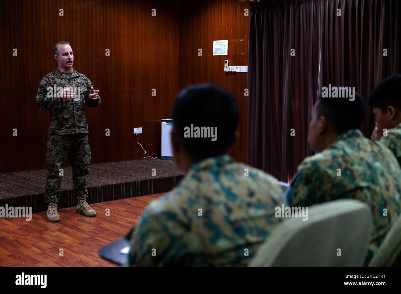 U.S. Marine Corps Capt. Christian Mitchell, a field artillery officer ...