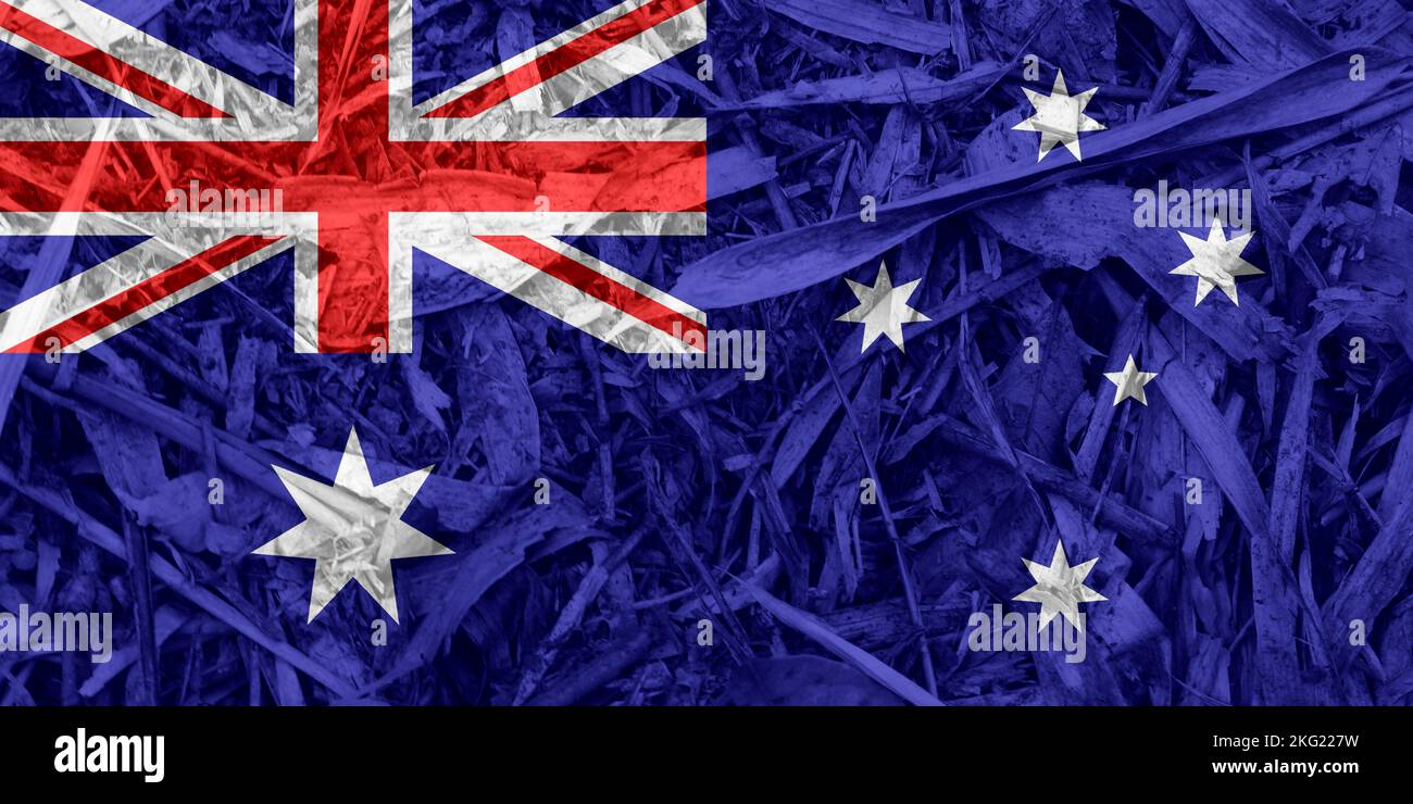 australian flag texture as background Stock Photo - Alamy