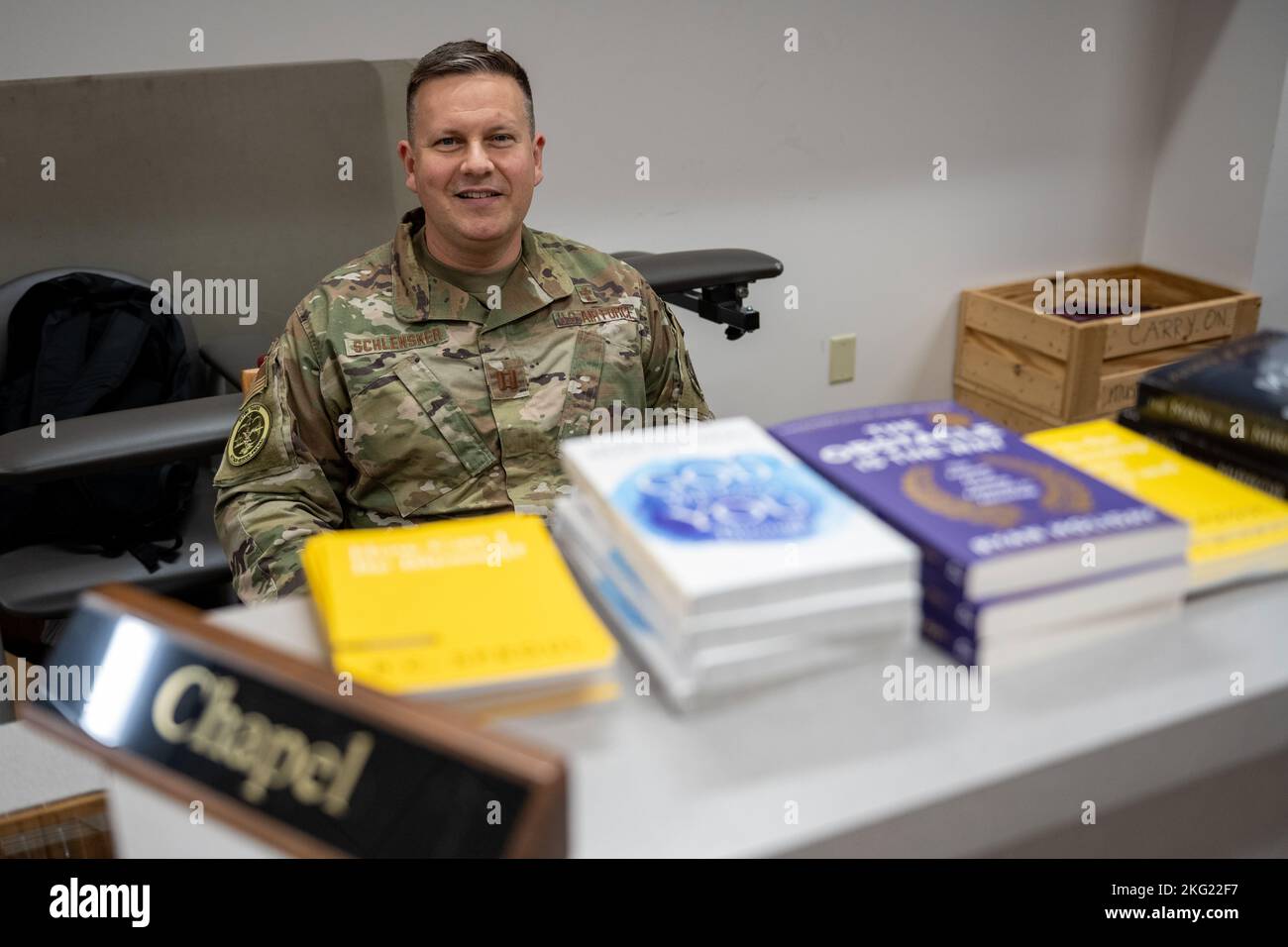 U.S. Air Force Capt. Christopher Schlensker, 23rd Wing chaplain ...
