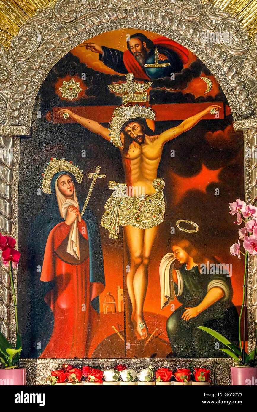 Lord of miracles icon in Saint-Germain-l'Auxerrois catholic church ...