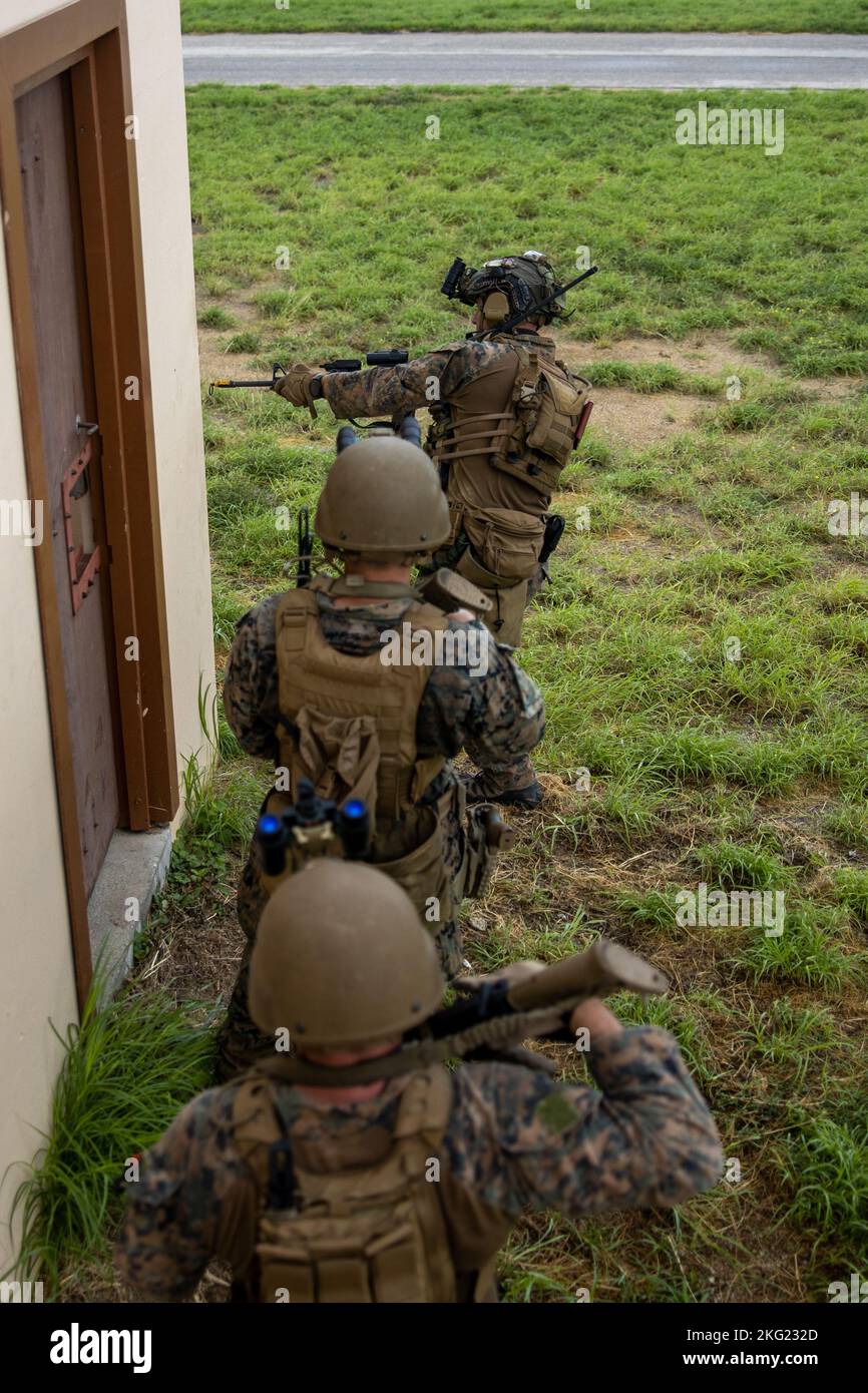 U.S. Marines with 2d Reconnaissance Battalion, 2d Marine Division ...