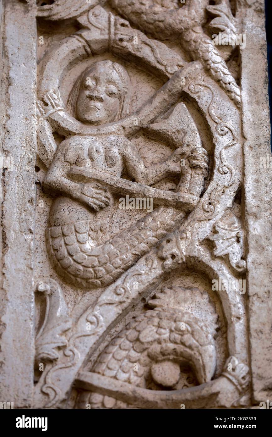 Bitonto cathedral, Puglia, Italy. Reliefs Stock Photo - Alamy