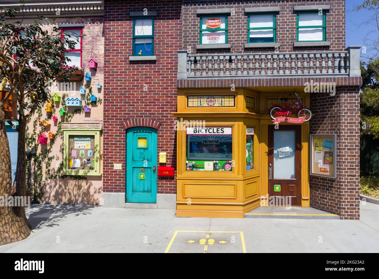 A view of building from the famous show Sesame Street Stock Photo - Alamy