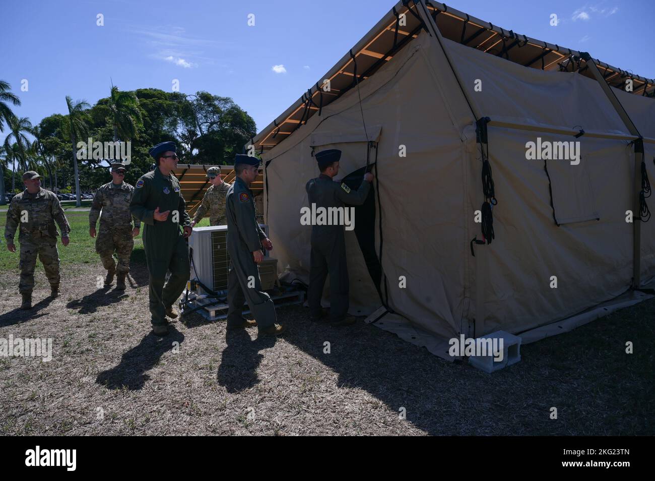 Members assigned to the 15th Wing Innovation Cell display their recent ...