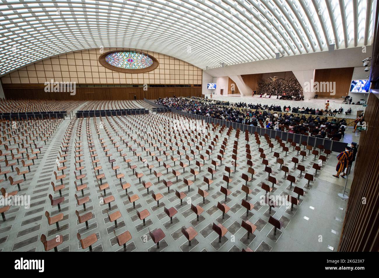 Pope Francis during his weekly general audience in Paul VI hall at the ...