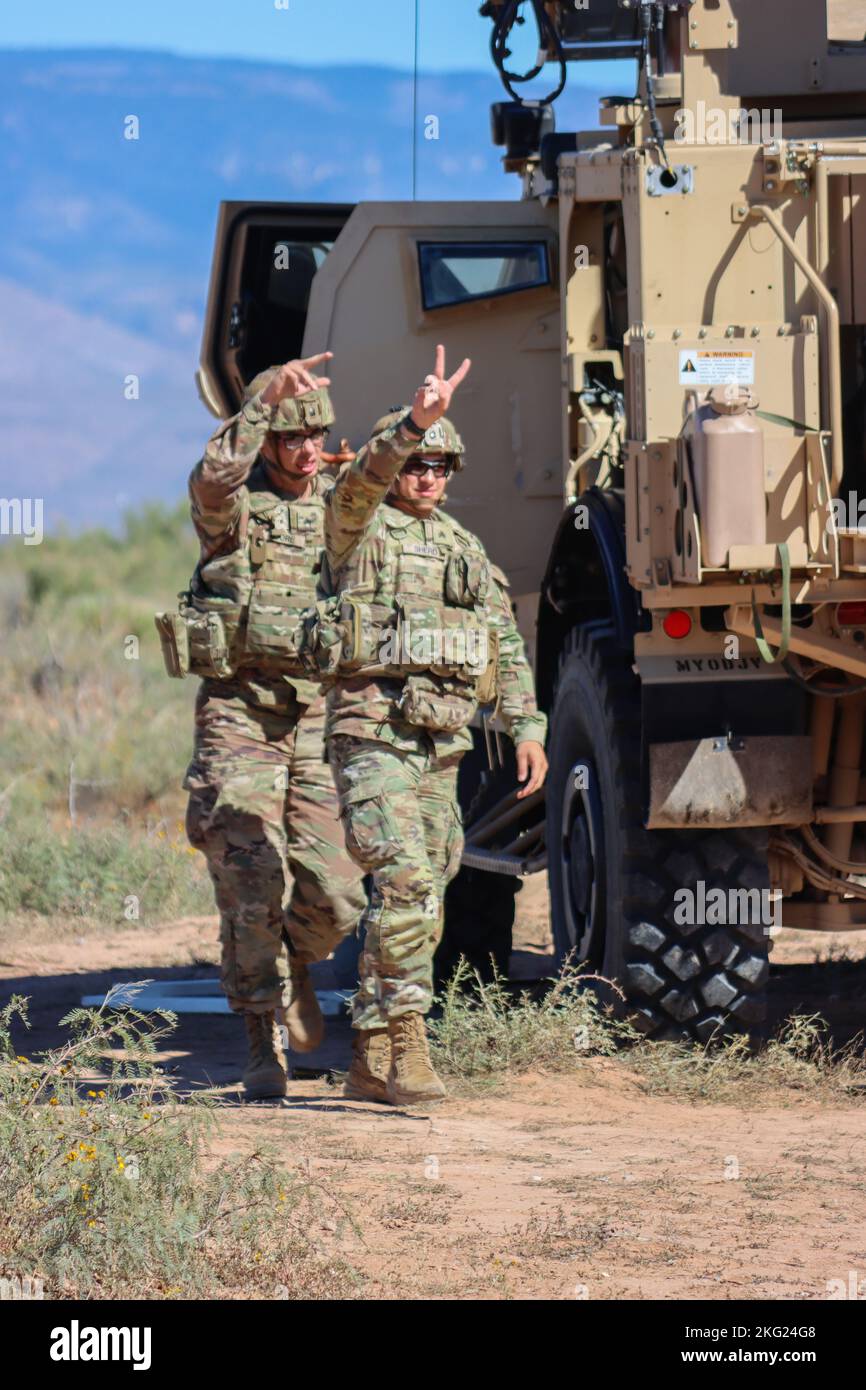 U.S. Army Sgt. Charles Moore III, left, a fire control specialist ...