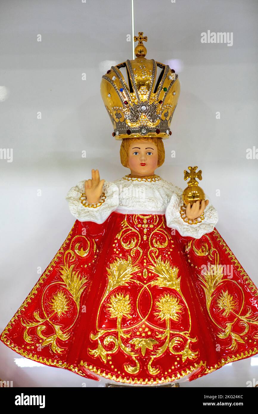Child Jesus statue in Our Lady of Lebanon sanctuary, Harissa, Lebanon Stock Photo - Alamy