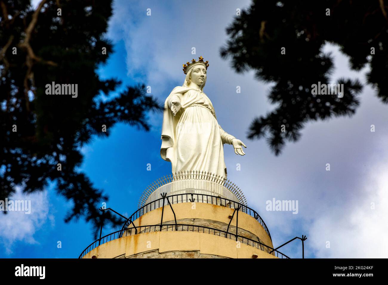 Our Lady of Lebanon statue, Harissa, Lebanon Stock Photo - Alamy
