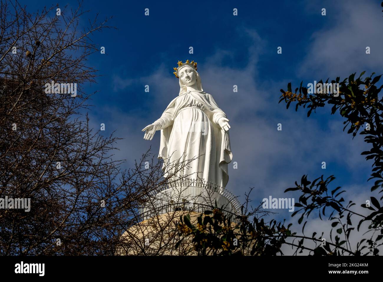 Our Lady of Lebanon statue, Harissa, Lebanon Stock Photo - Alamy