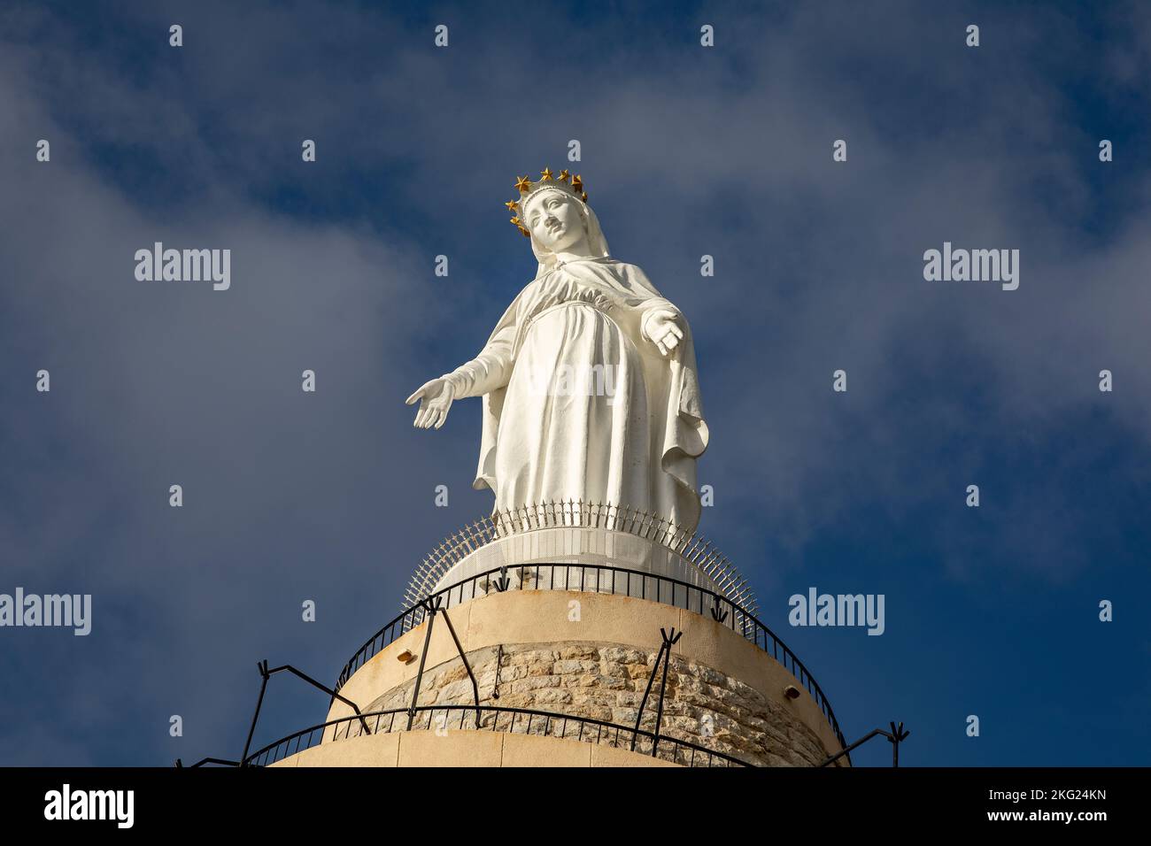 Our Lady of Lebanon statue, Harissa, Lebanon Stock Photo - Alamy