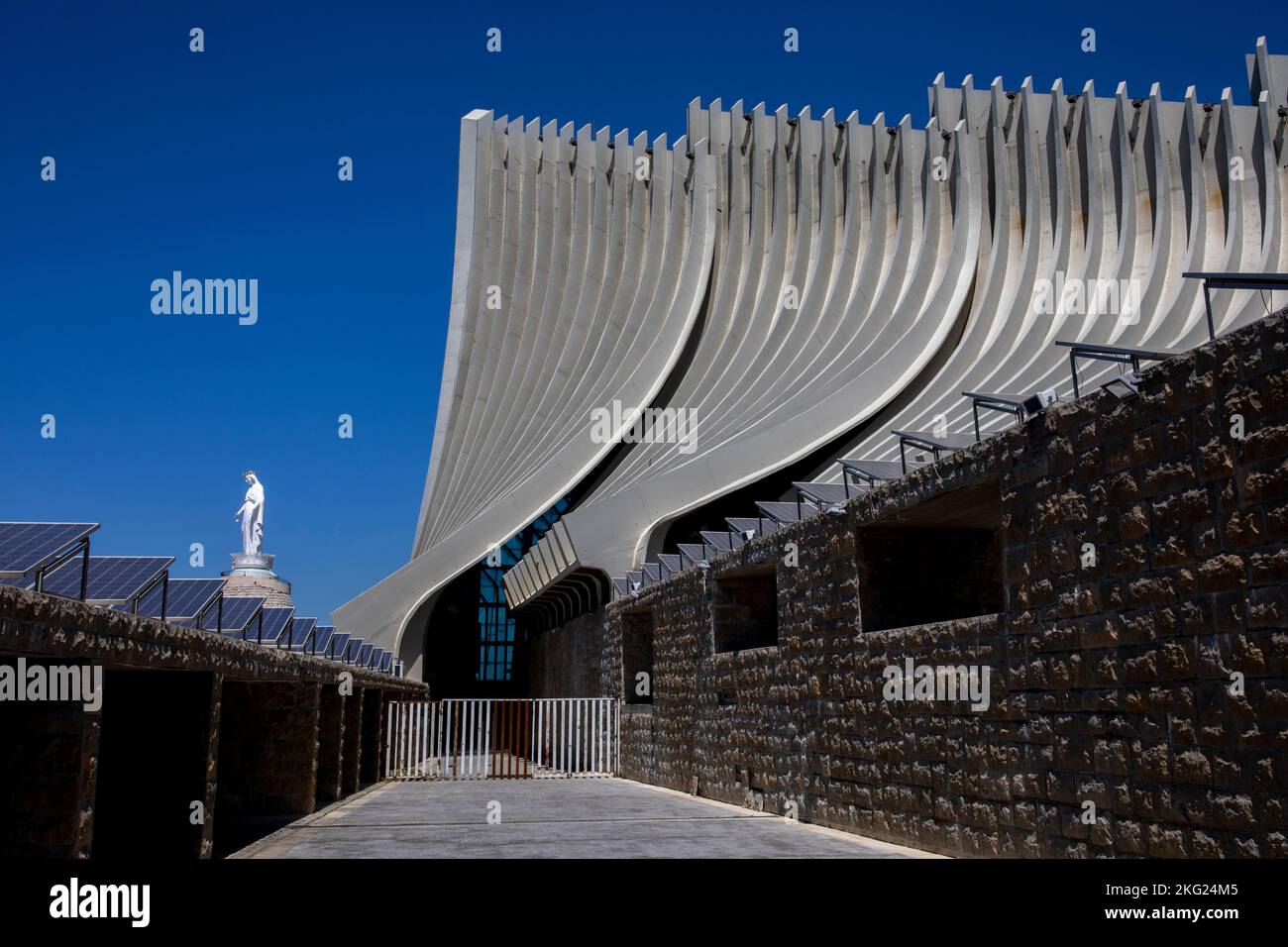 Our Lady of Lebanon statue, Harissa, Lebanon Stock Photo - Alamy