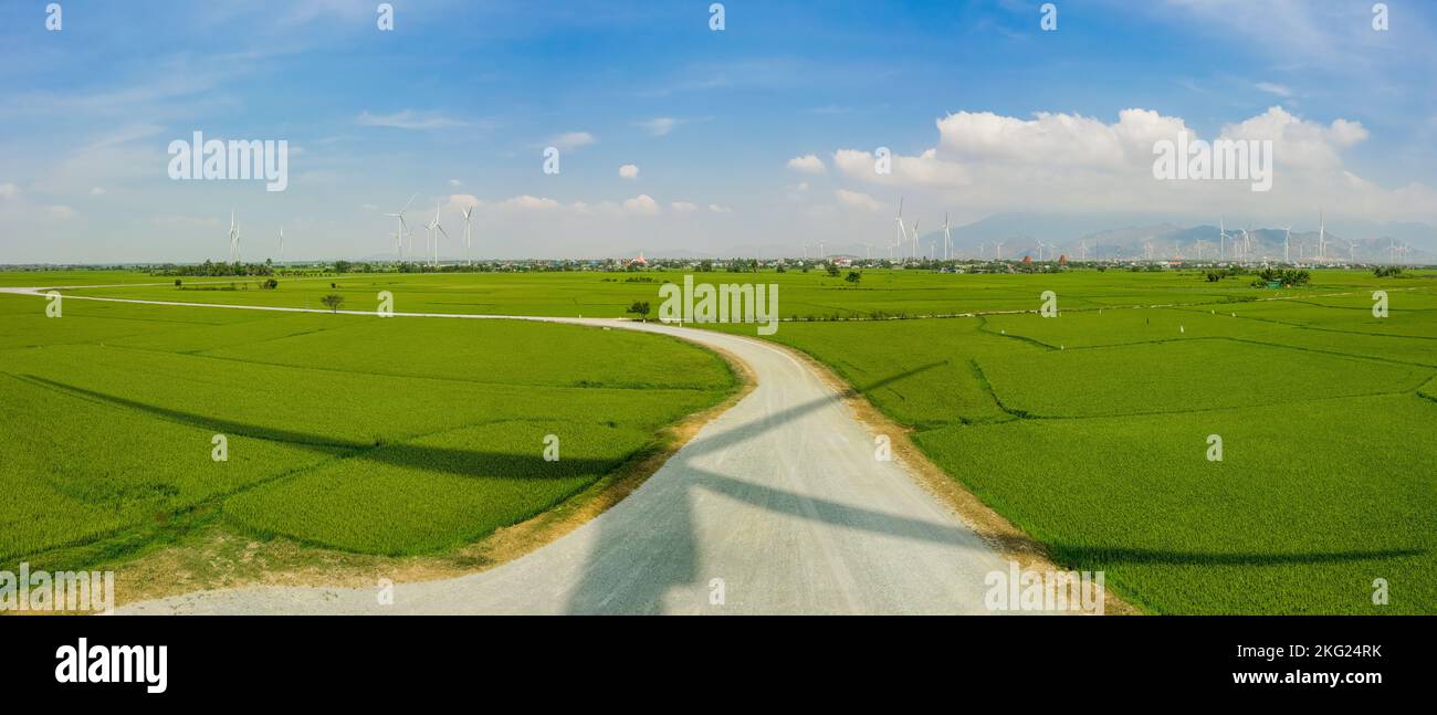 Windmill for electric power production, Wind turbines generating ...