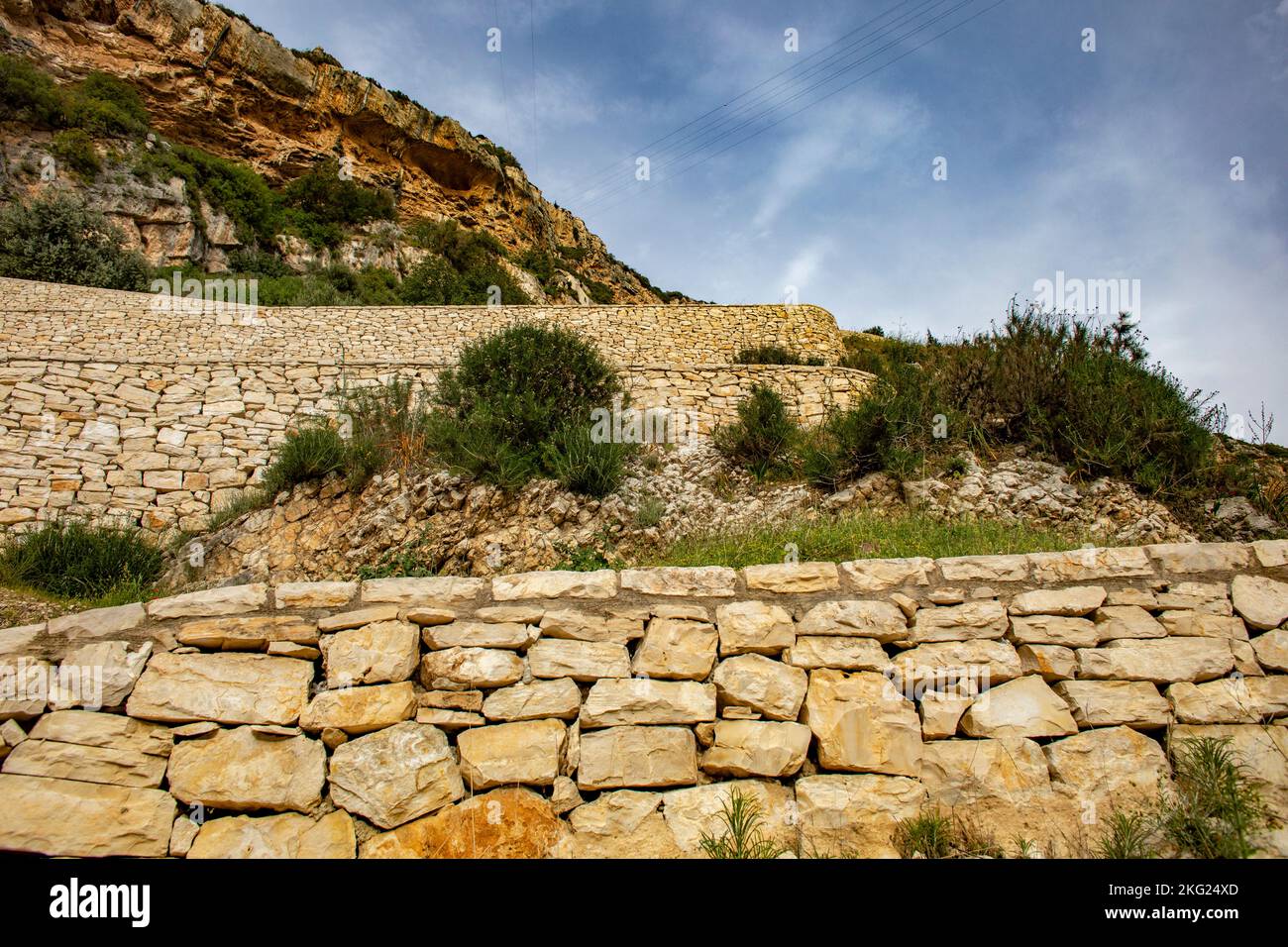 Staircase leading to Our Lady of Hamatoura orthodox monastery, Lebanon ...