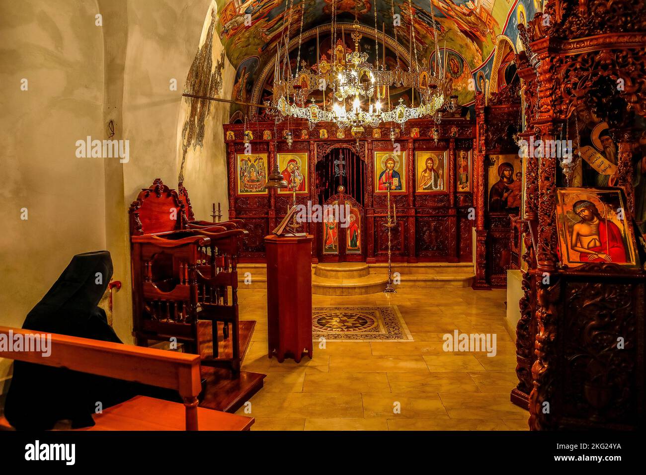 Our Lady of Hamatoura orthodox monastery, Kannoubine Valley, Lebanon ...