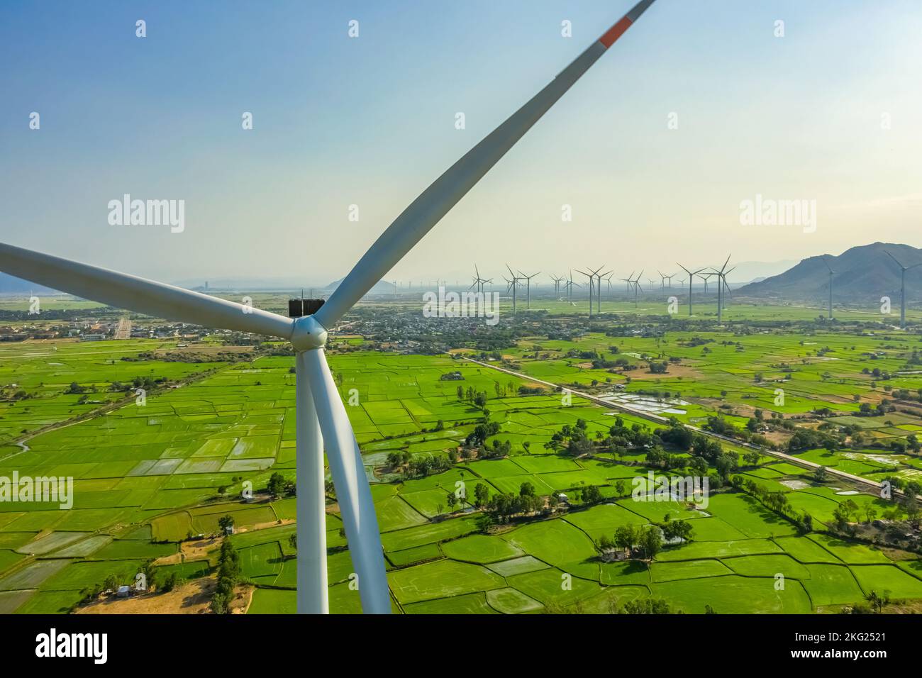 Windmill for electric power production, Wind turbines generating ...