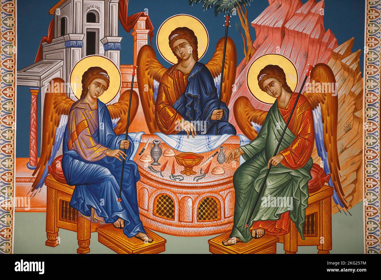 St Elie (Saint Elias) Greek orthodox church, Rabieh, Lebanon . Holy ...