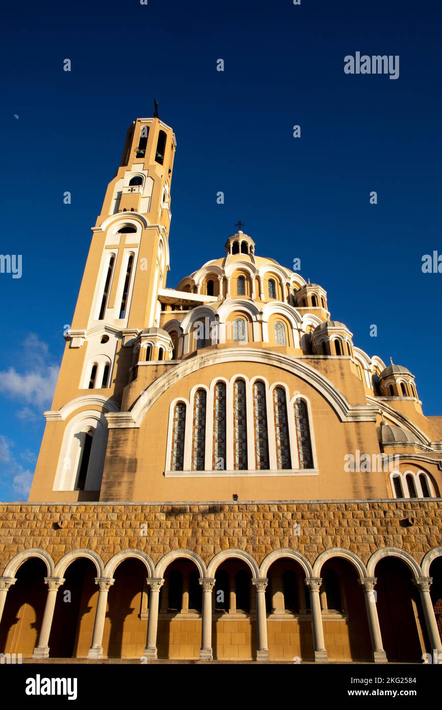 Saint Paul melkite (Greek catholic) cathedral, Harissa, Lebanon Stock ...