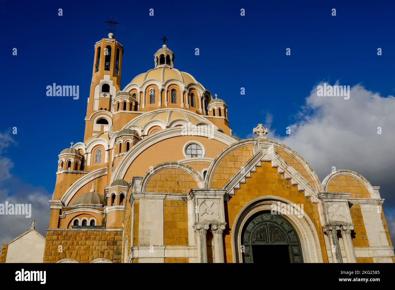 Saint Paul melkite (Greek catholic) cathedral, Harissa, Lebanon Stock ...