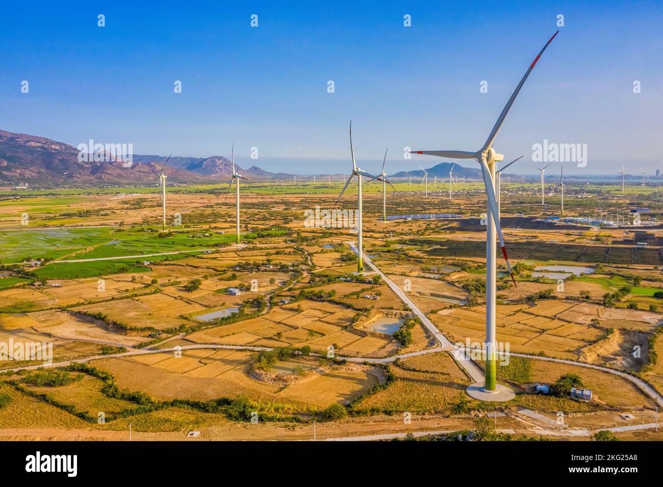 Windmill for electric power production, Wind turbines generating ...