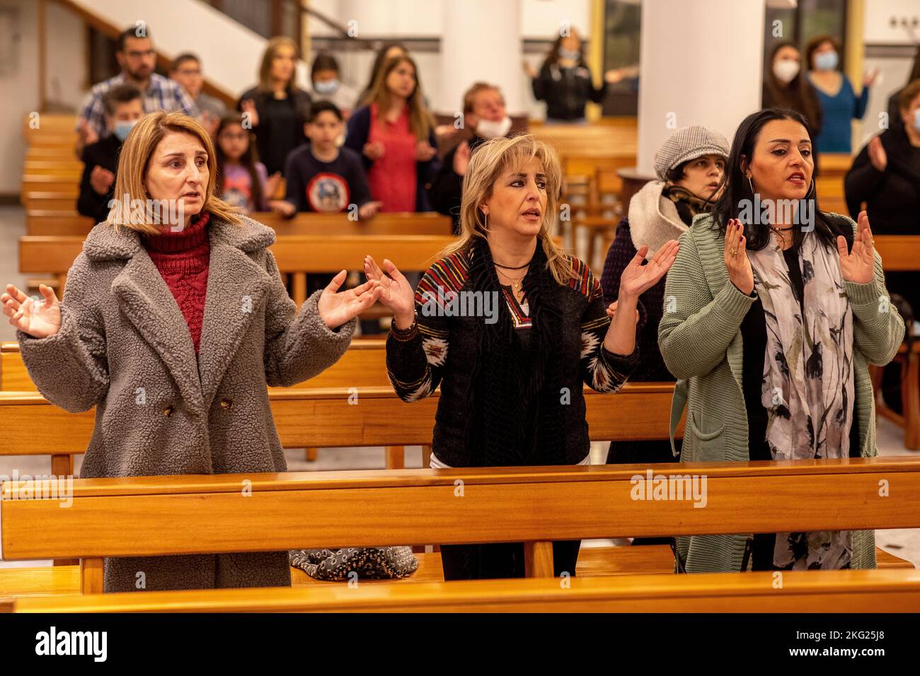 Easter wednesday celebration in Our Lady maronite church, Houmal ...