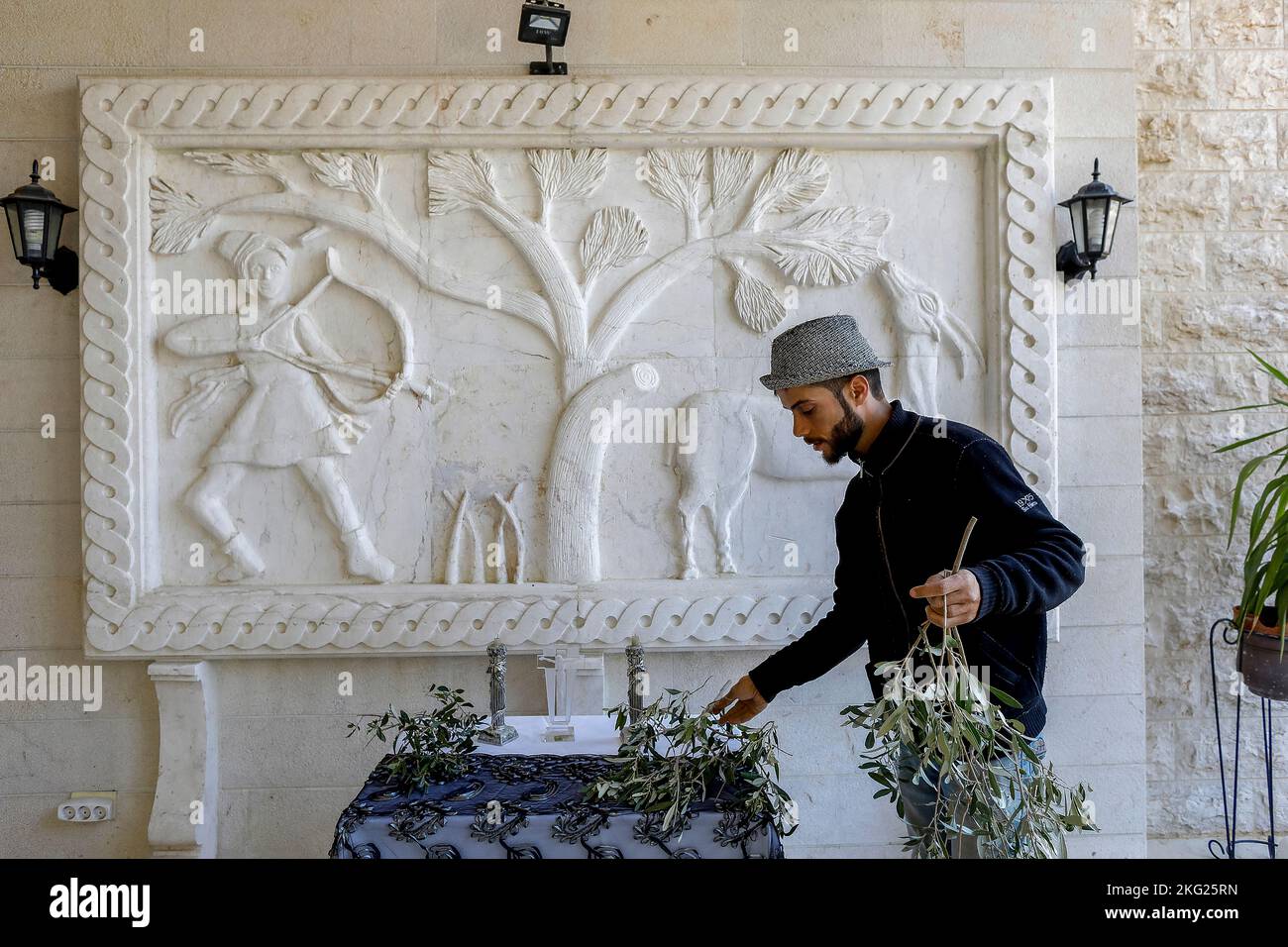 Good Friday celebration in Houmal maronite village, Lebanon Stock Photo ...
