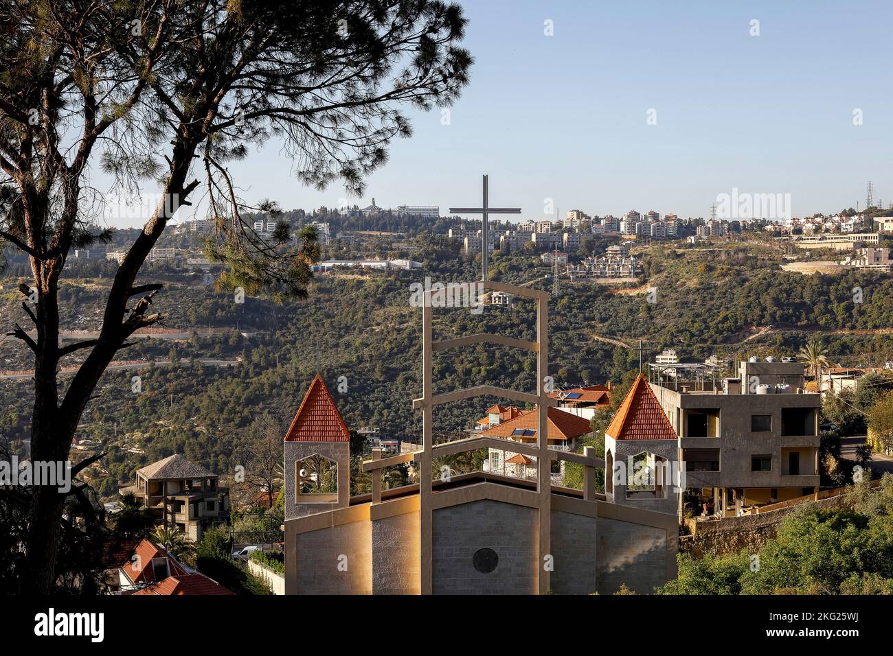 Maronite church in Wadi El Chahrour El Suflah, Lebanon Stock Photo - Alamy