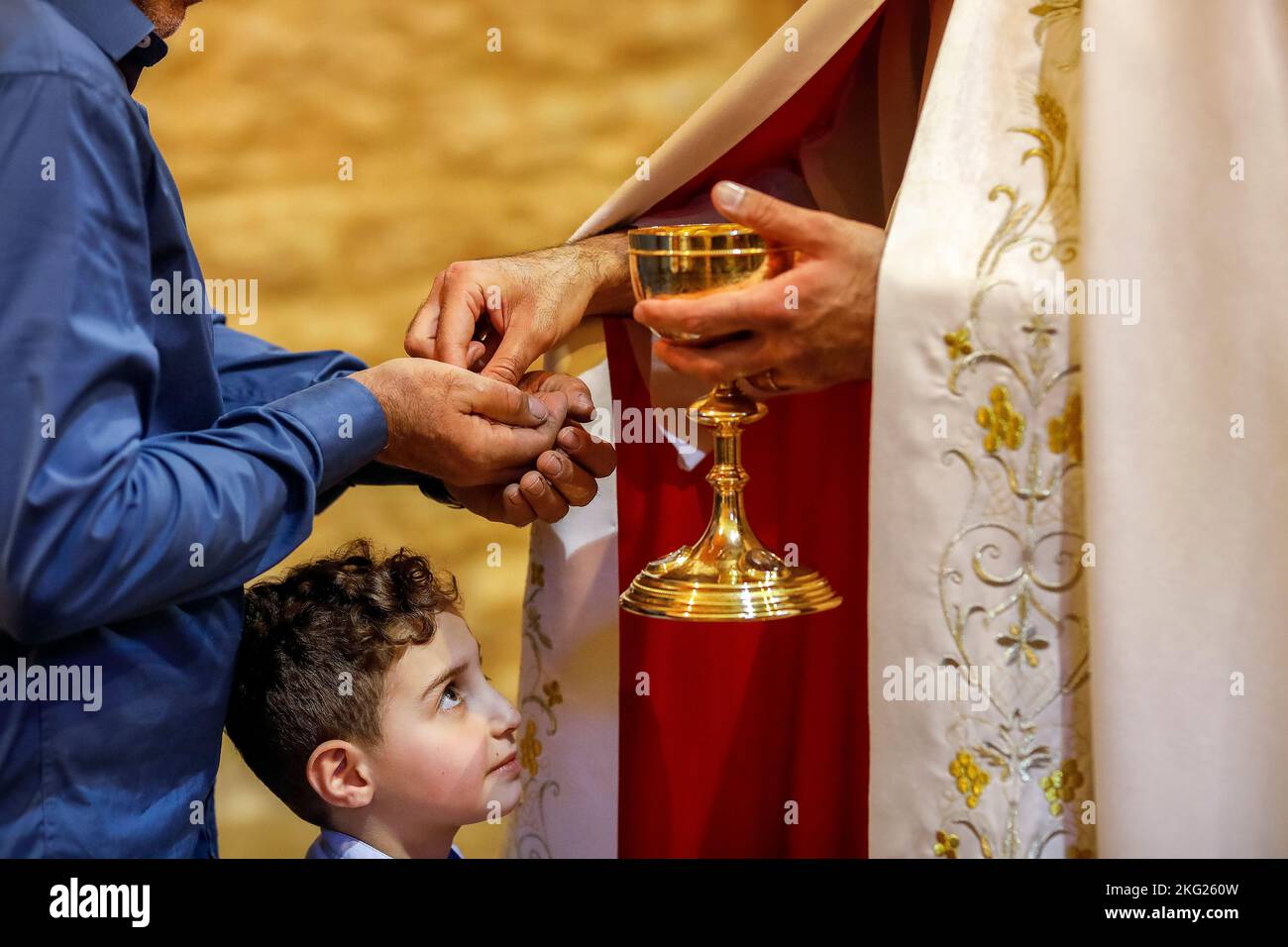 Maronite communion hi-res stock photography and images - Alamy