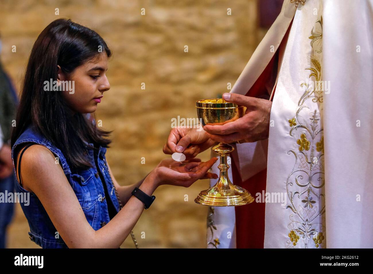 Maronite communion hi-res stock photography and images - Alamy